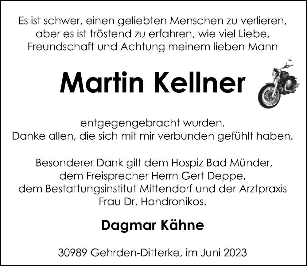 Traueranzeigen von Martin Kellner | trauer-anzeigen.de