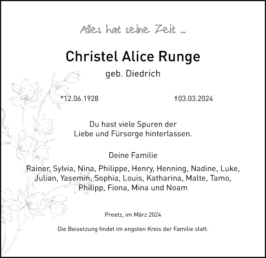 Traueranzeigen aus Kiel und Segeberg | trauer-anzeigen.de